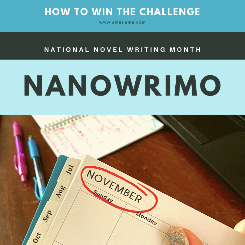 It’s Not Too Late! Plan and Win NaNoWriMo’s Challenge | Amelia’s ...